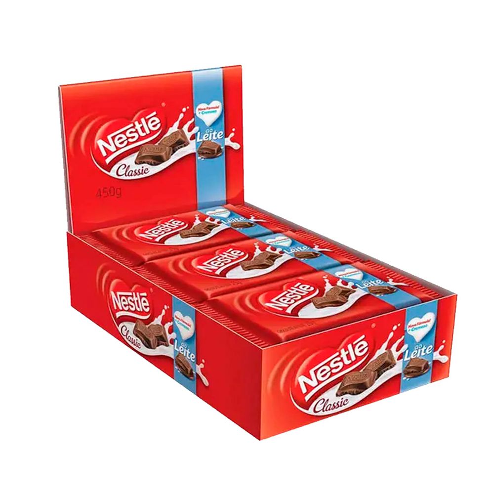 Chocolate ao Leite Classic 450Gr c/18 unid. - Nestlé - supernova Chocolate ao Leite Classic 450Gr c/18 unid. - Nestlé - supernova