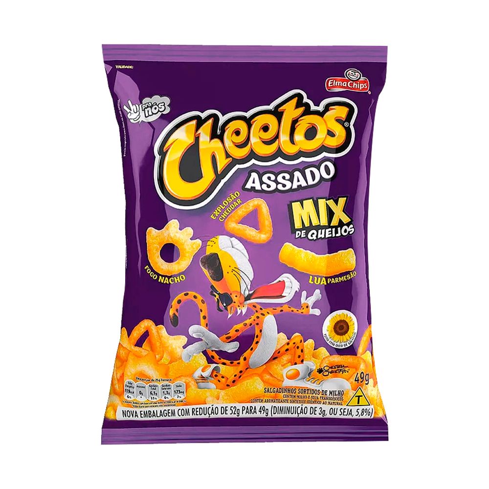 Salgadinho Sortido Sabor Mix de Queijo Cheetos 49Gr - Elma Chips ...