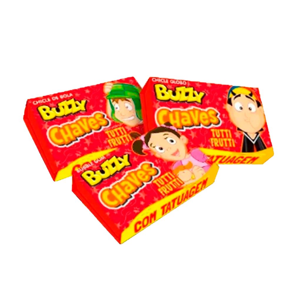Chiclete Buzzy Chaves Tutti-Frutti c/100 - supernova